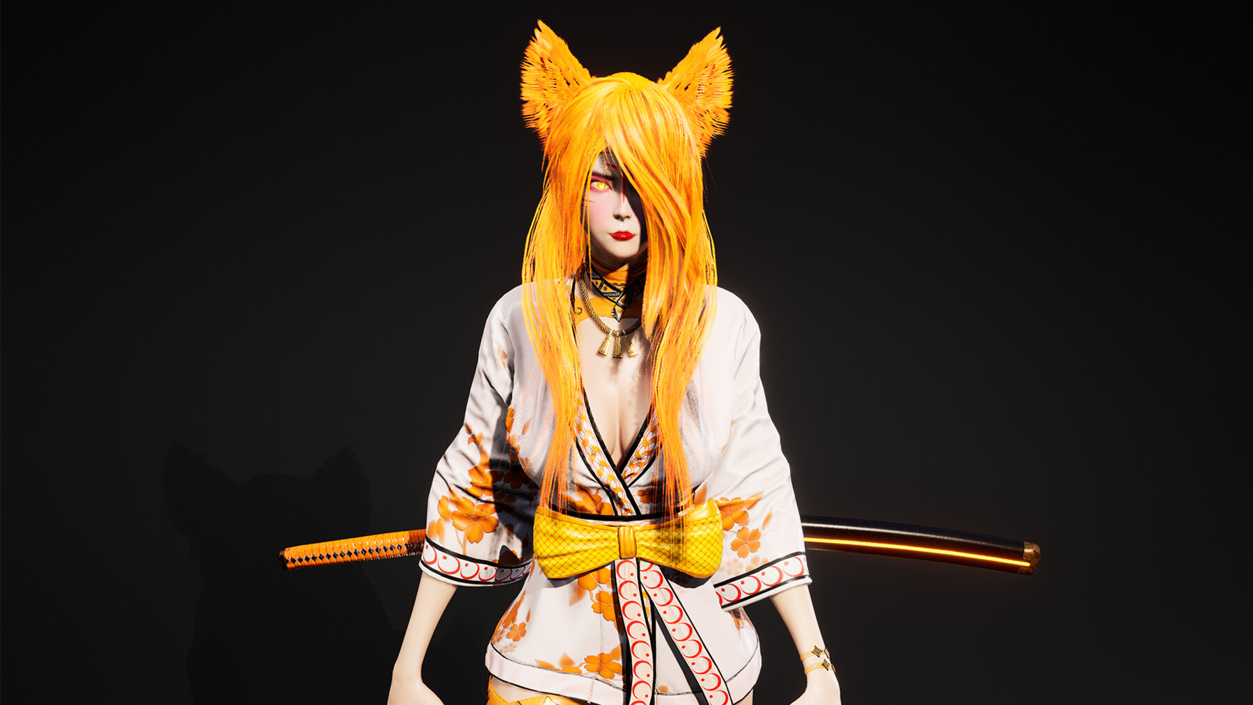 ArtStation - Kitsune Game Ready Low Poly Low-poly 3D model | Game Assets