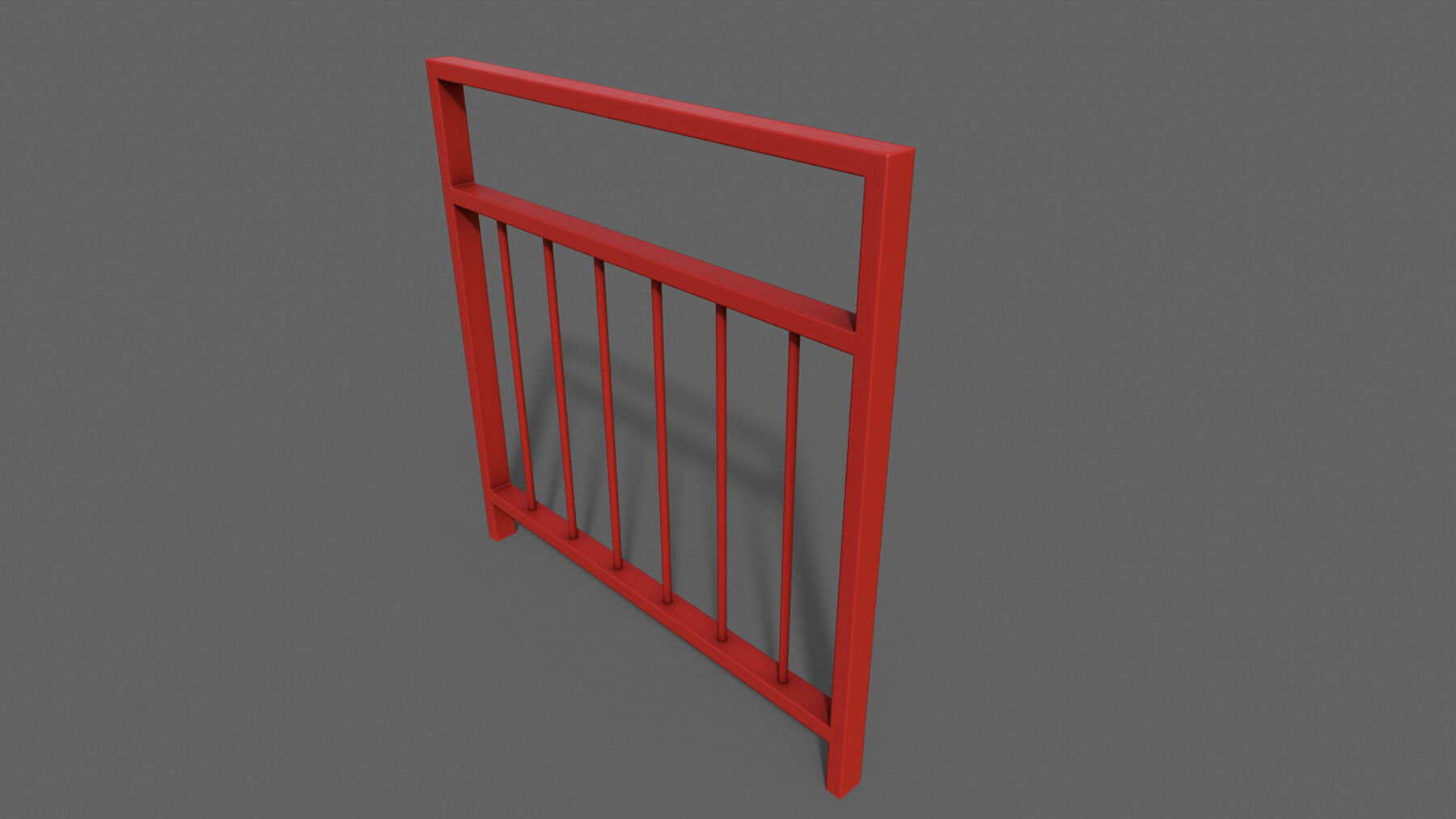 ArtStation - PBR Pedestrian Guard Rail (Red) Ver.4 | Game Assets