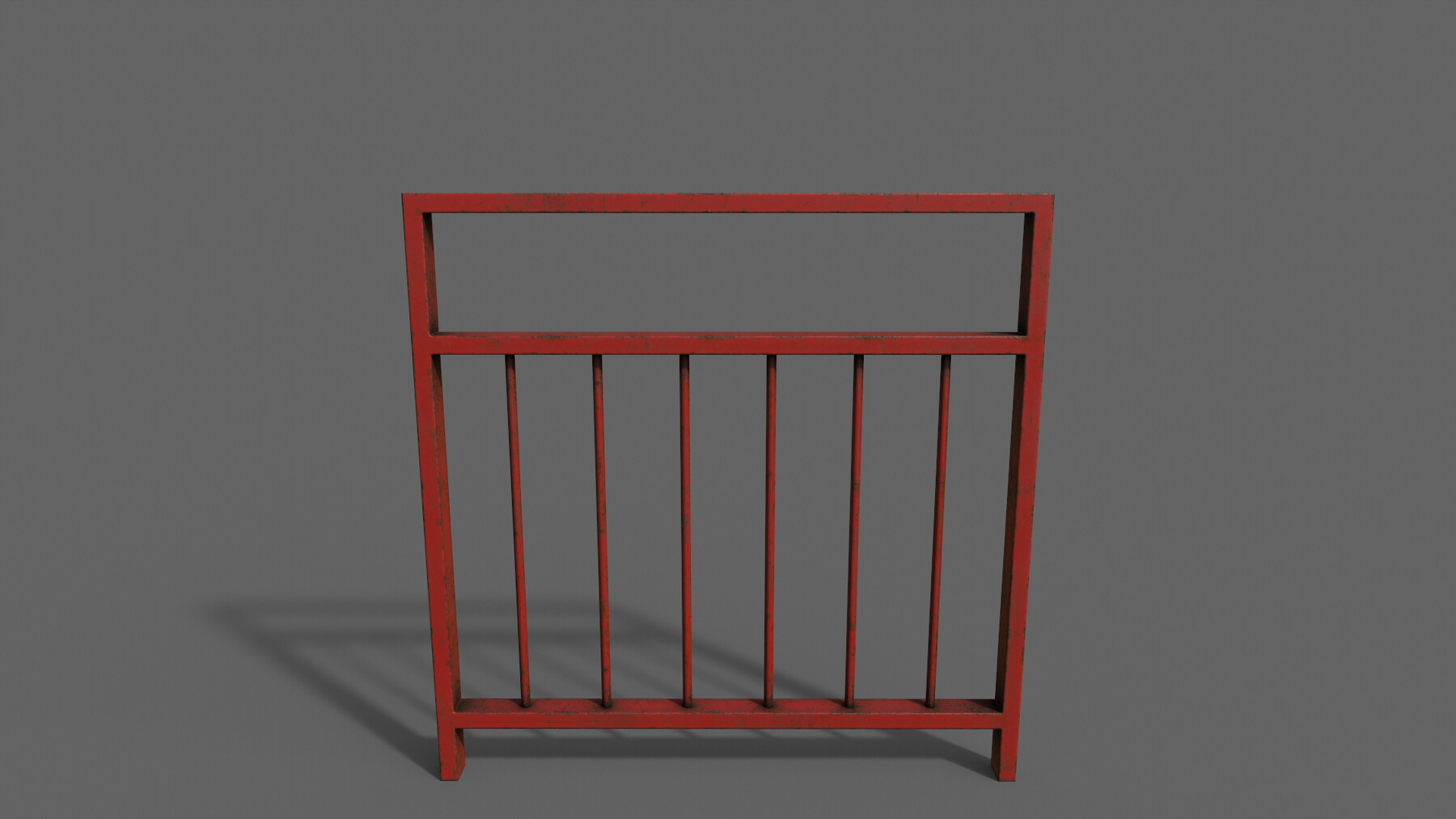 ArtStation - PBR Pedestrian Guard Rail (Red) Ver.4 | Game Assets