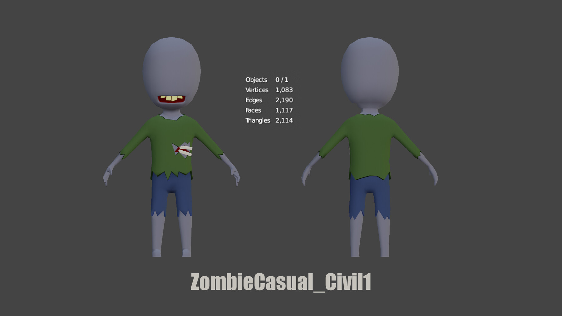 ArtStation - Сasual zombie characters | Resources
