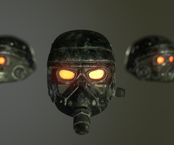 ArtStation - Sci-Fi Gas Helmet - Game Ready | Resources