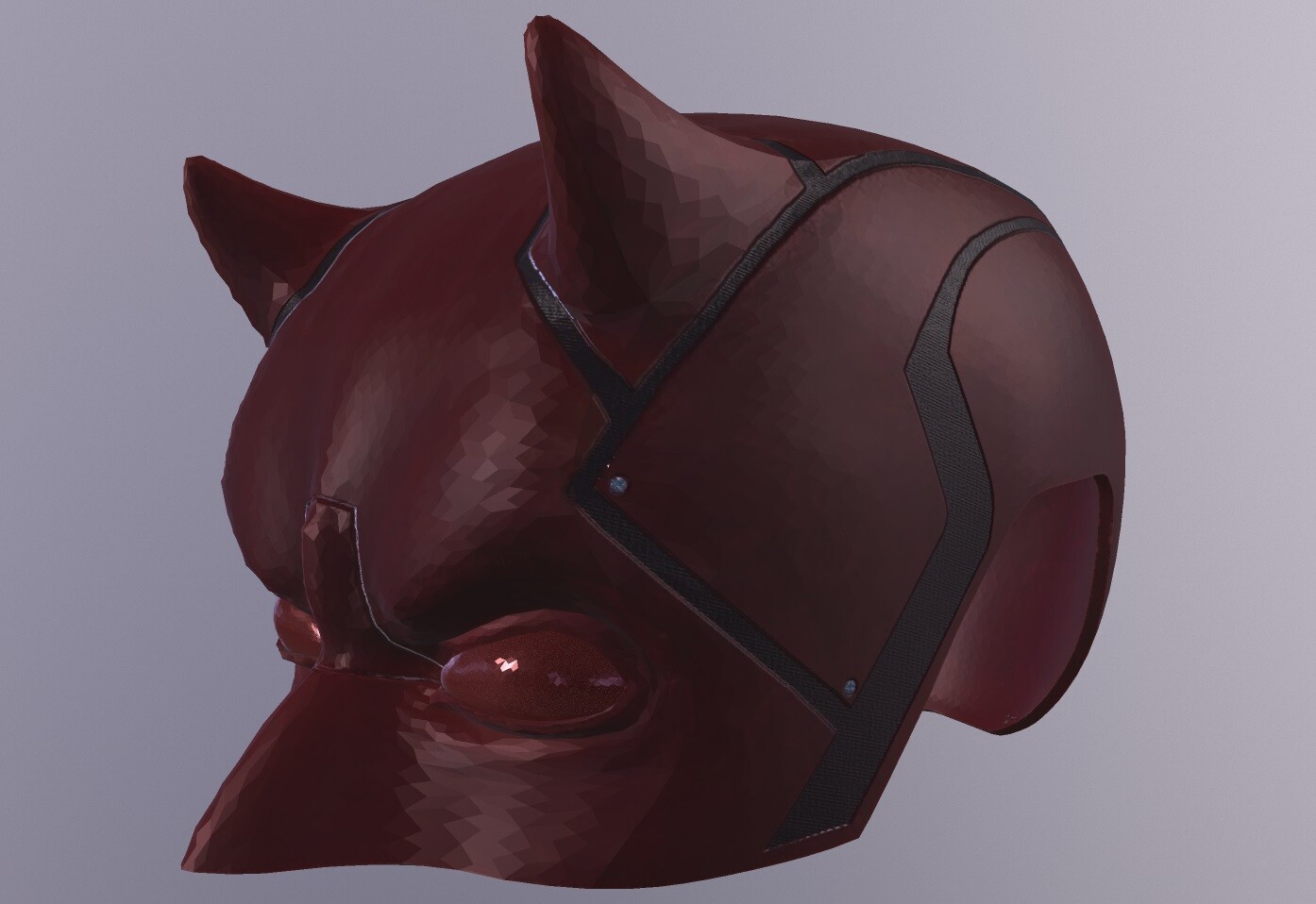 ArtStation - DAREDEVIL MASK MARVEL low-poly PBR | Game Assets