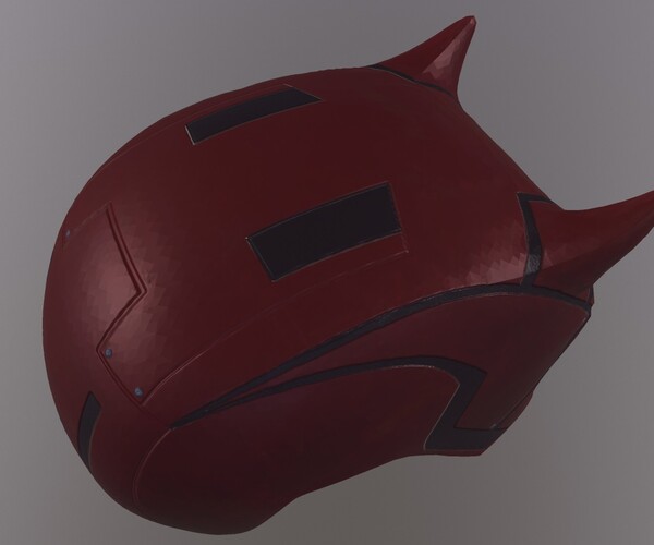 ArtStation - DAREDEVIL MASK MARVEL low-poly PBR | Game Assets