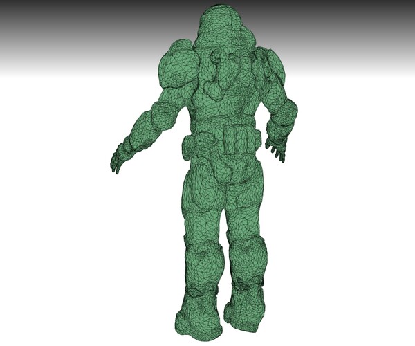 ArtStation - DOOMGUY MODEL low-poly PBR | Game Assets