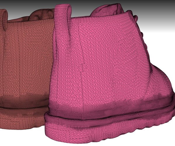 ArtStation - UGG WINTER SHOES low-poly PBR | Game Assets