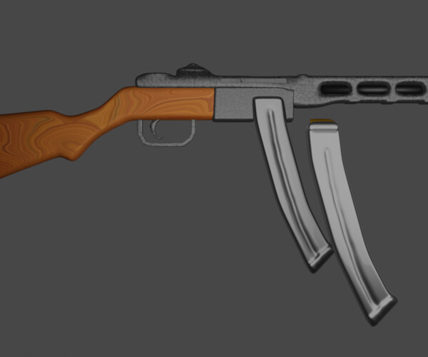 ArtStation - Basic PPSh Model | Game Assets