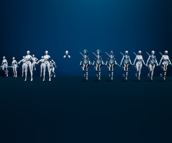 ArtStation - Robot Girl 2 | Game Assets