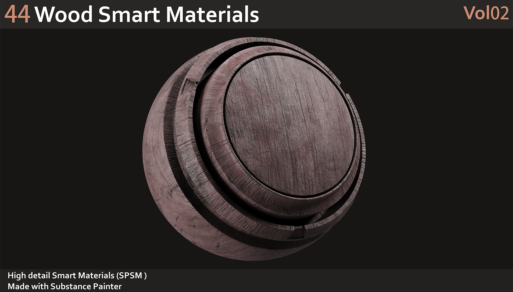 ArtStation - 44 Wood Smart Materials_VOL 5 | Game Assets