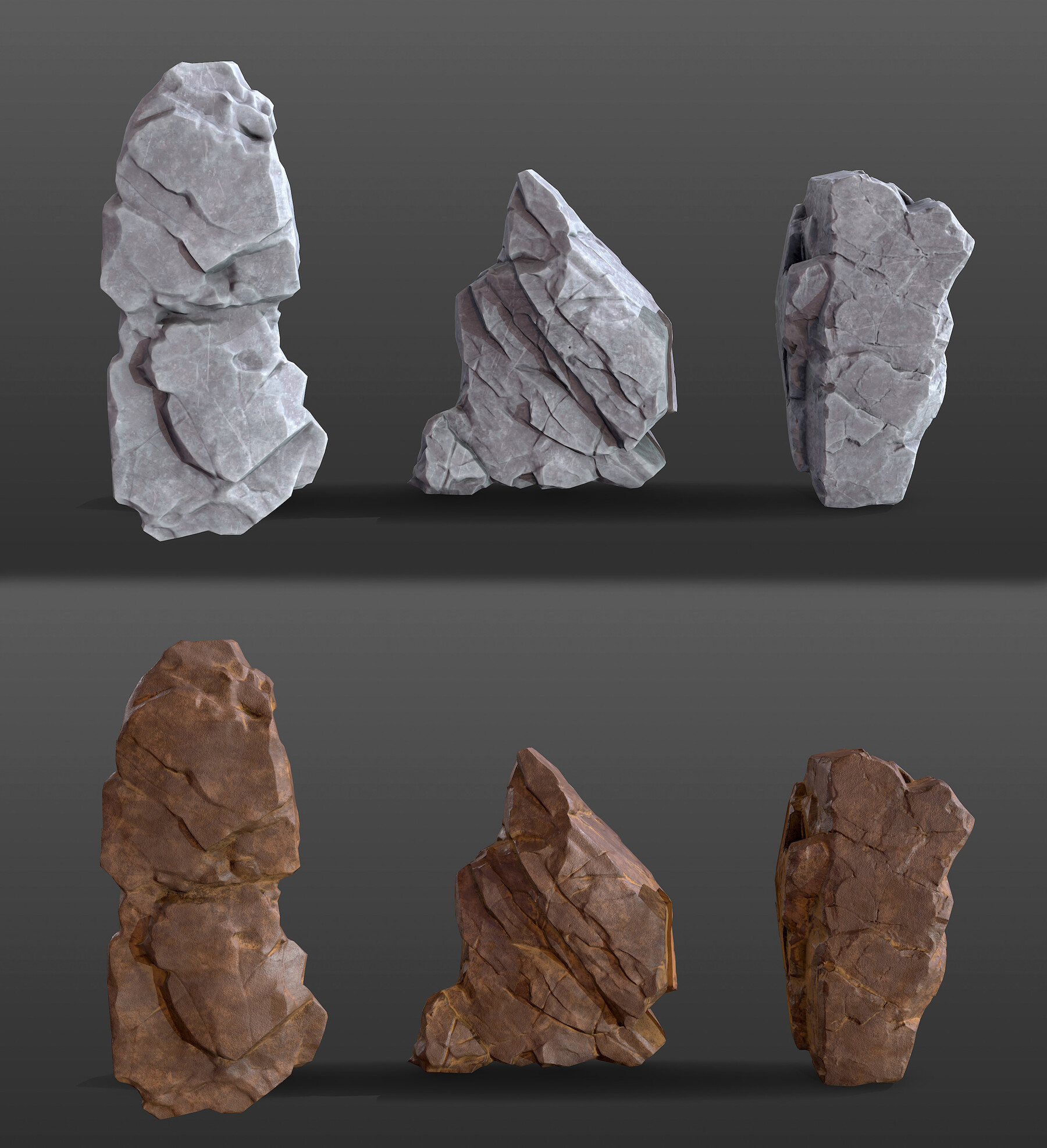 ArtStation - Stylized Modular Rocks - 3D Assets | Game Assets