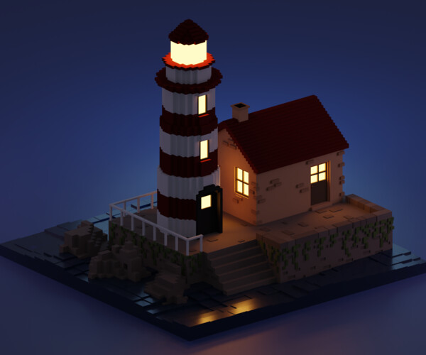 ArtStation - Lighthouse Voxel | Game Assets