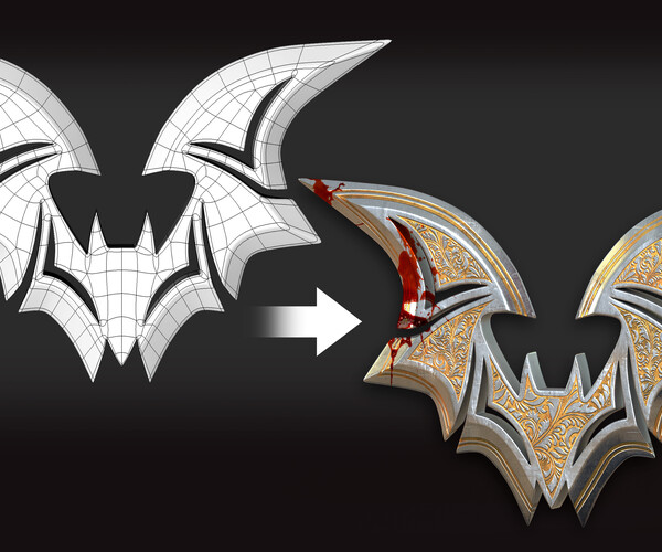 ArtStation - 30 Shuriken_Batman_Star_Collection_Vol_04_(UV / IMM /Alpha ...