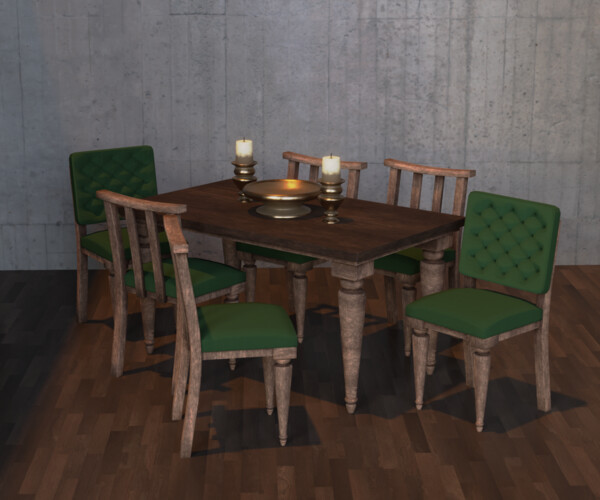 ArtStation - Table Set | Game Assets