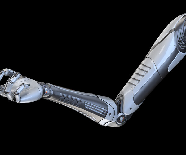 ArtStation - Sci - Fi Robot Woman Arm - Rigged 3D model | Resources