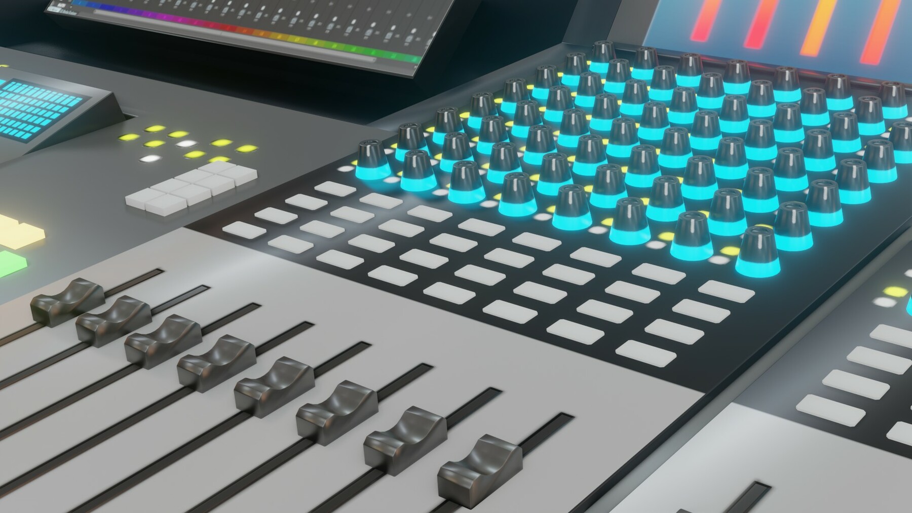 ArtStation - Digital Audio Mixer - Low Poly - Game Ready - PBR | Game ...