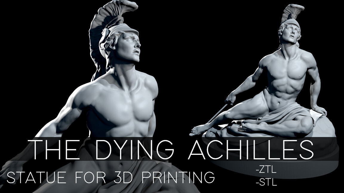 ArtStation - The Dying Achilles- model for 3D printing | Resources