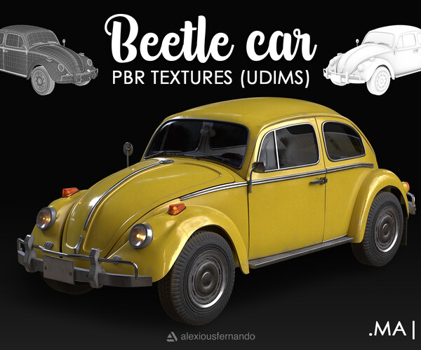 ArtStation - Beetle Car - 3D Model | Game Assets