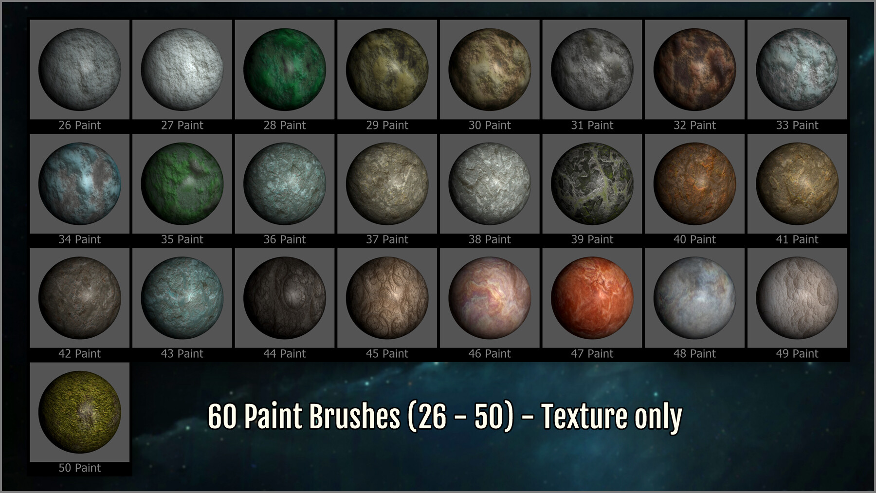 ArtStation - Alien Planet Maker 300 ZBrush Brushes 60 Alphas and 50 ...