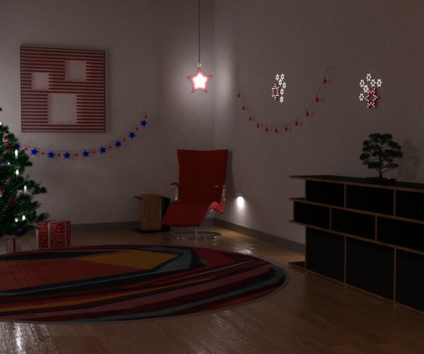 ArtStation - Cozy House For DAZ3D (including Christmas Edition) | Game ...