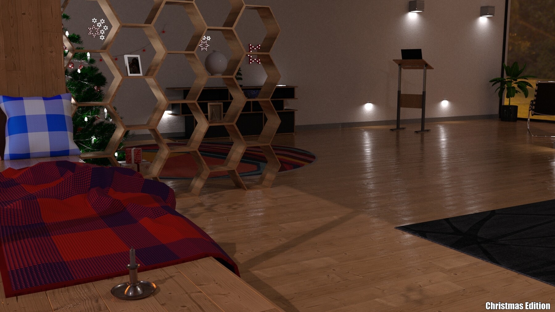 ArtStation - Cozy House For DAZ3D (including Christmas Edition) | Game ...