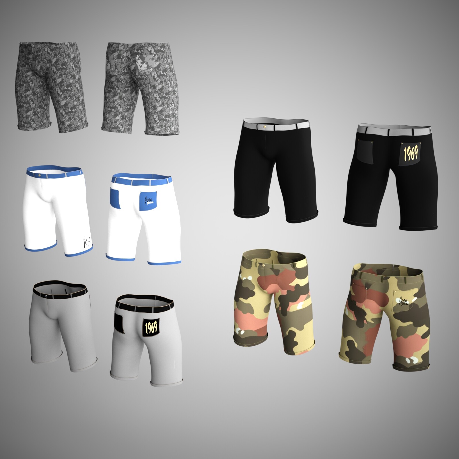 ArtStation - Jean Outfit for Genesis 8 and Male | Game Assets