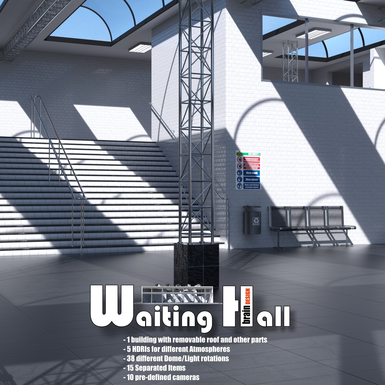 ArtStation - Waiting Hall | Game Assets