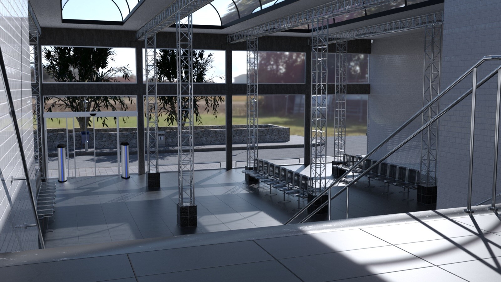 ArtStation - Waiting Hall | Game Assets