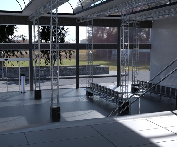 ArtStation - Waiting Hall | Game Assets