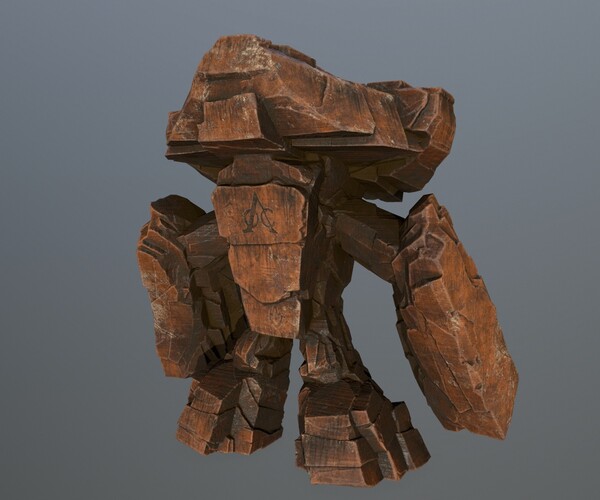 ArtStation - rock monster | Game Assets