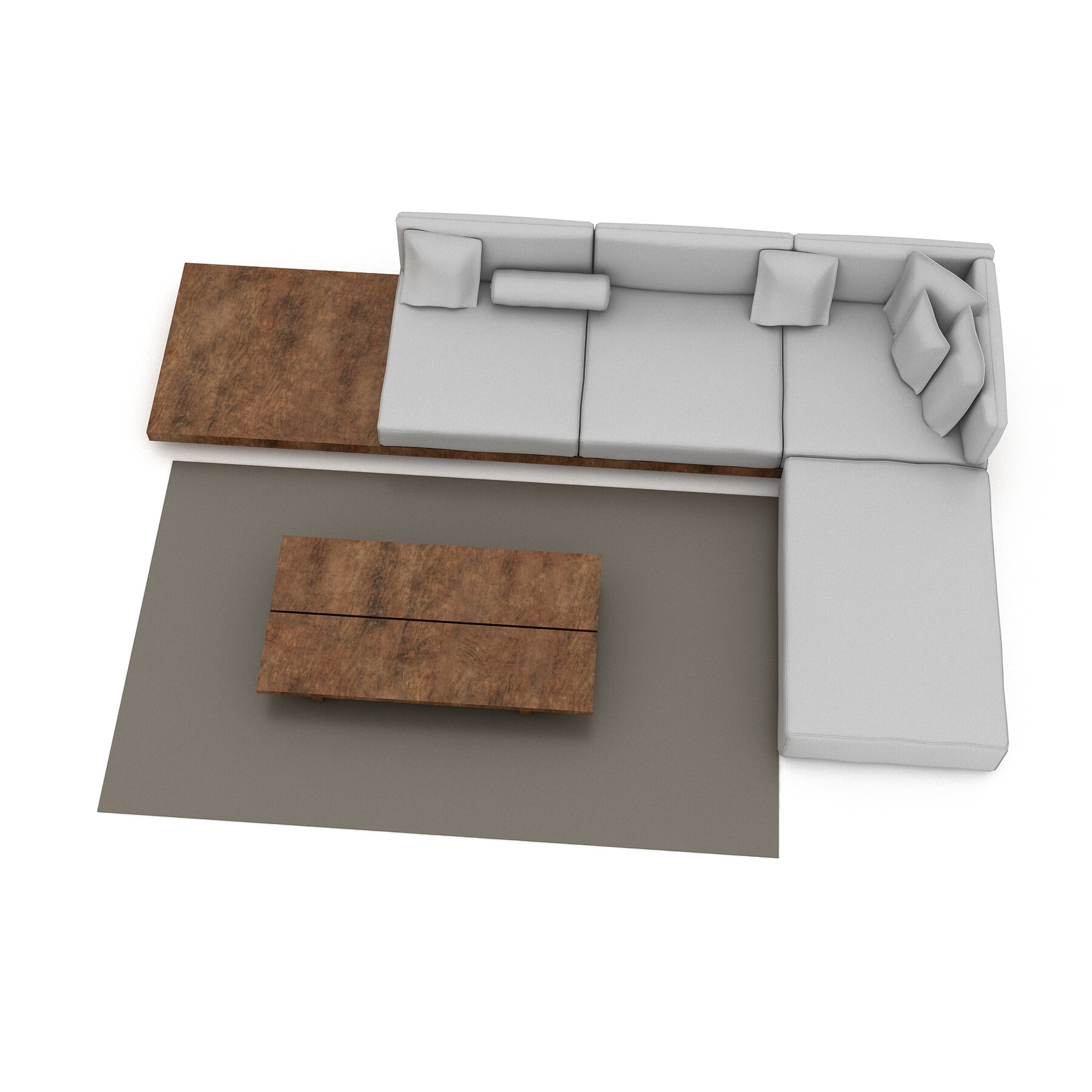 ArtStation - 3D corner seat 07 | Game Assets