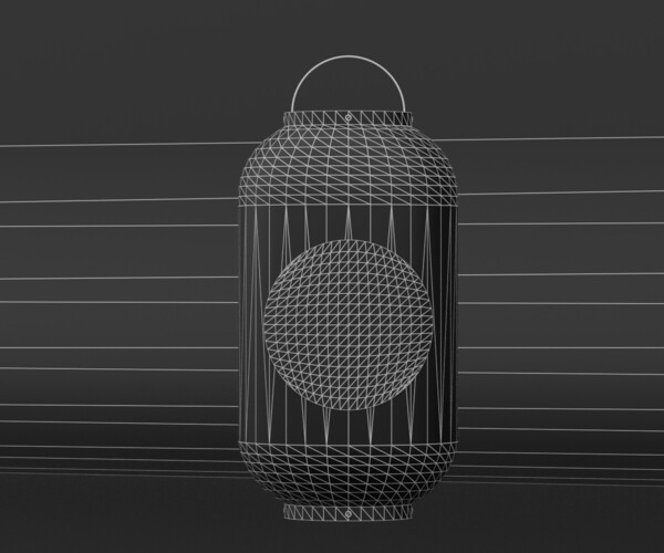 ArtStation - Japanese Paper Lantern 3D Model | Resources