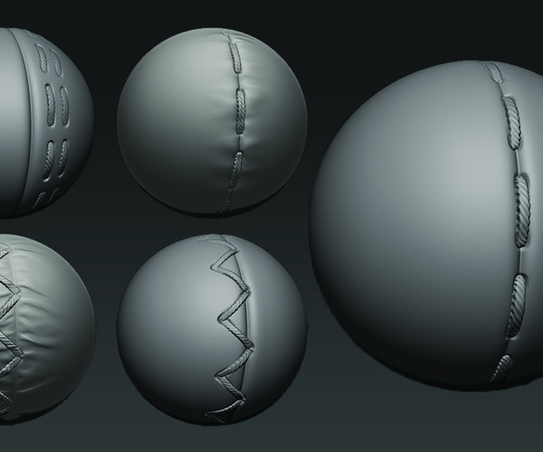 ArtStation - 76 seam & stitch alpha brushes vol.01 | Brushes