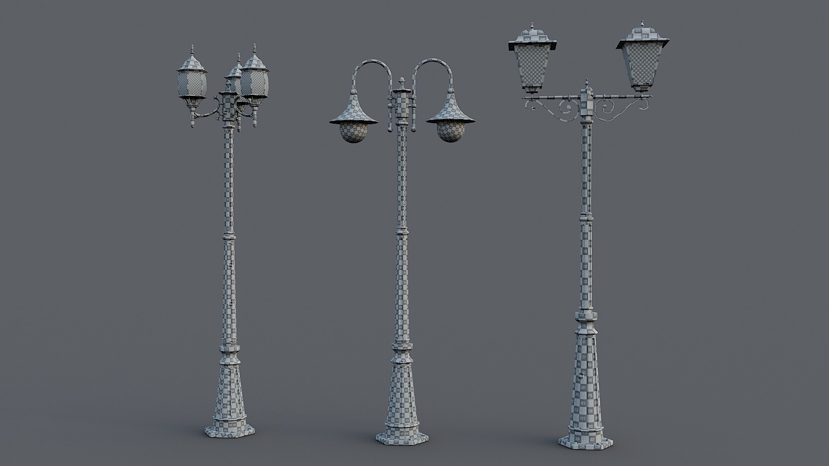 ArtStation - Classic street lamp Collection Vol 2 | Resources