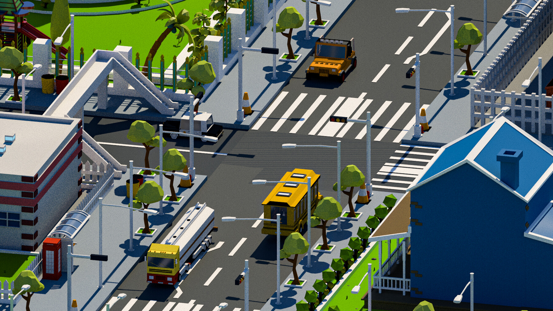ArtStation - Low Poly City Pack | Resources