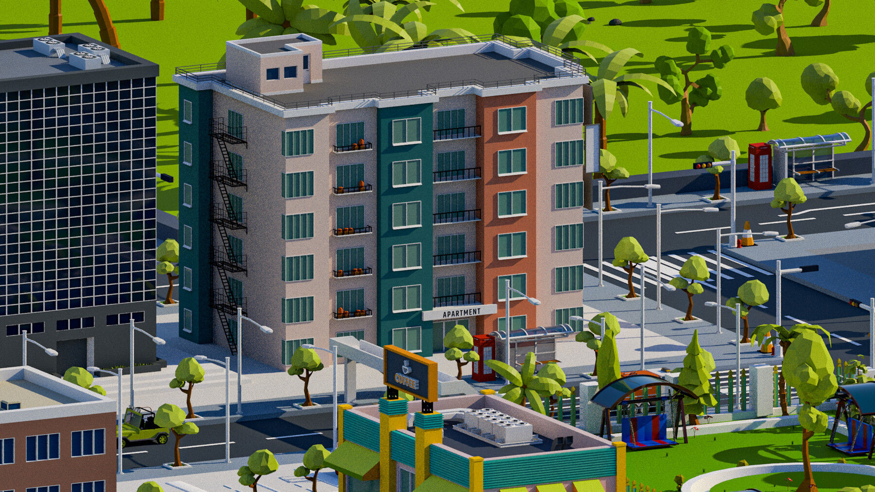 ArtStation - Low Poly City Pack | Resources