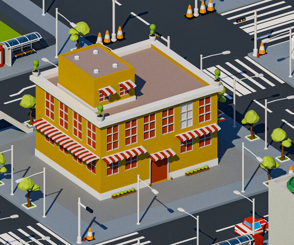 ArtStation - Low Poly City Pack | Resources