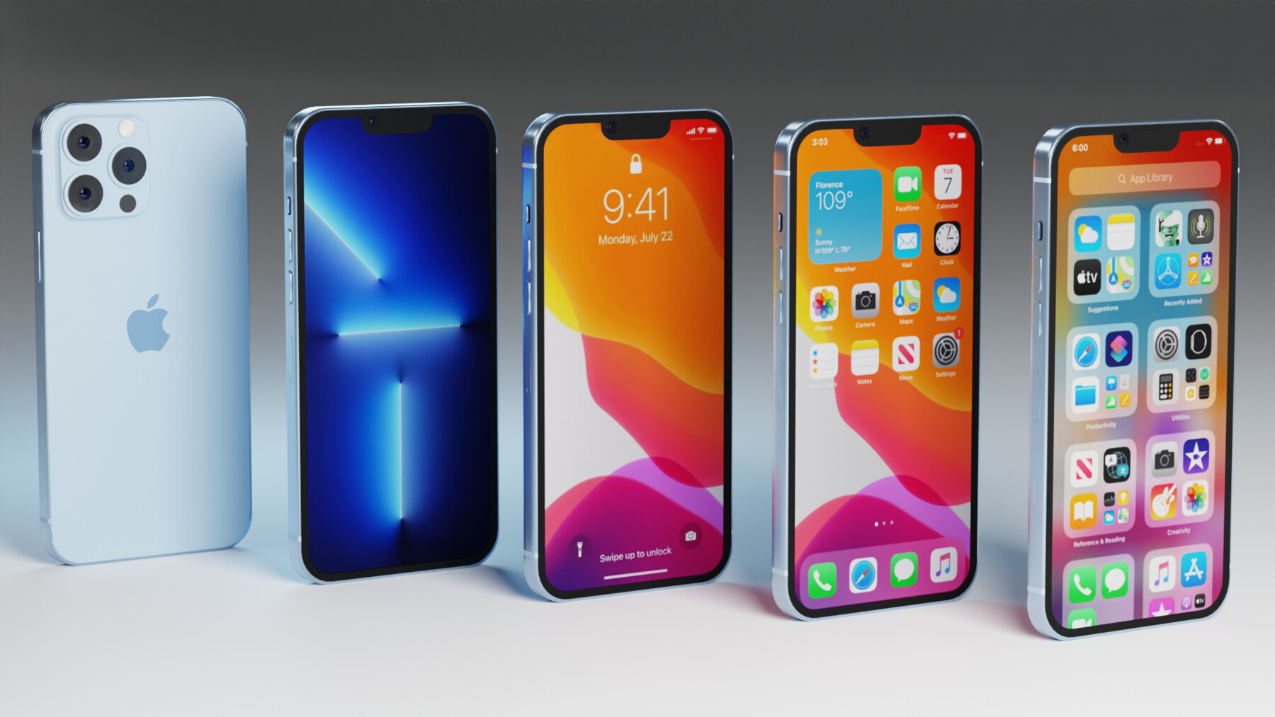 ArtStation - iphone 13 mobile phone All versions high-quality 3D model ...