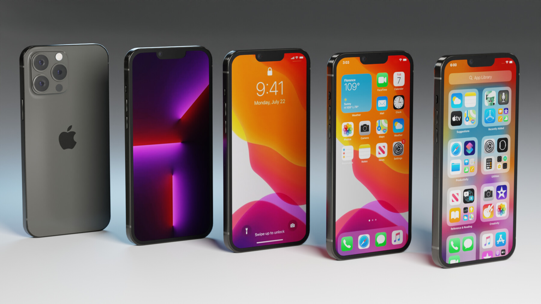 ArtStation - iphone 13 mobile phone All versions high-quality 3D model ...