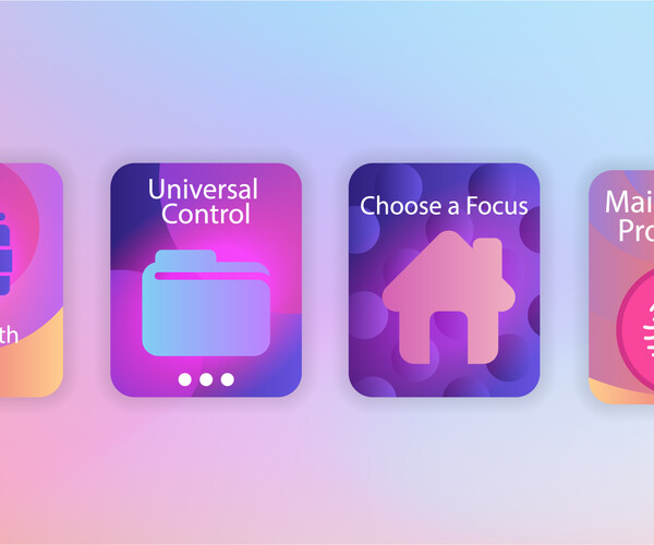 ArtStation - Collection of web icons with a gradient background for a ...