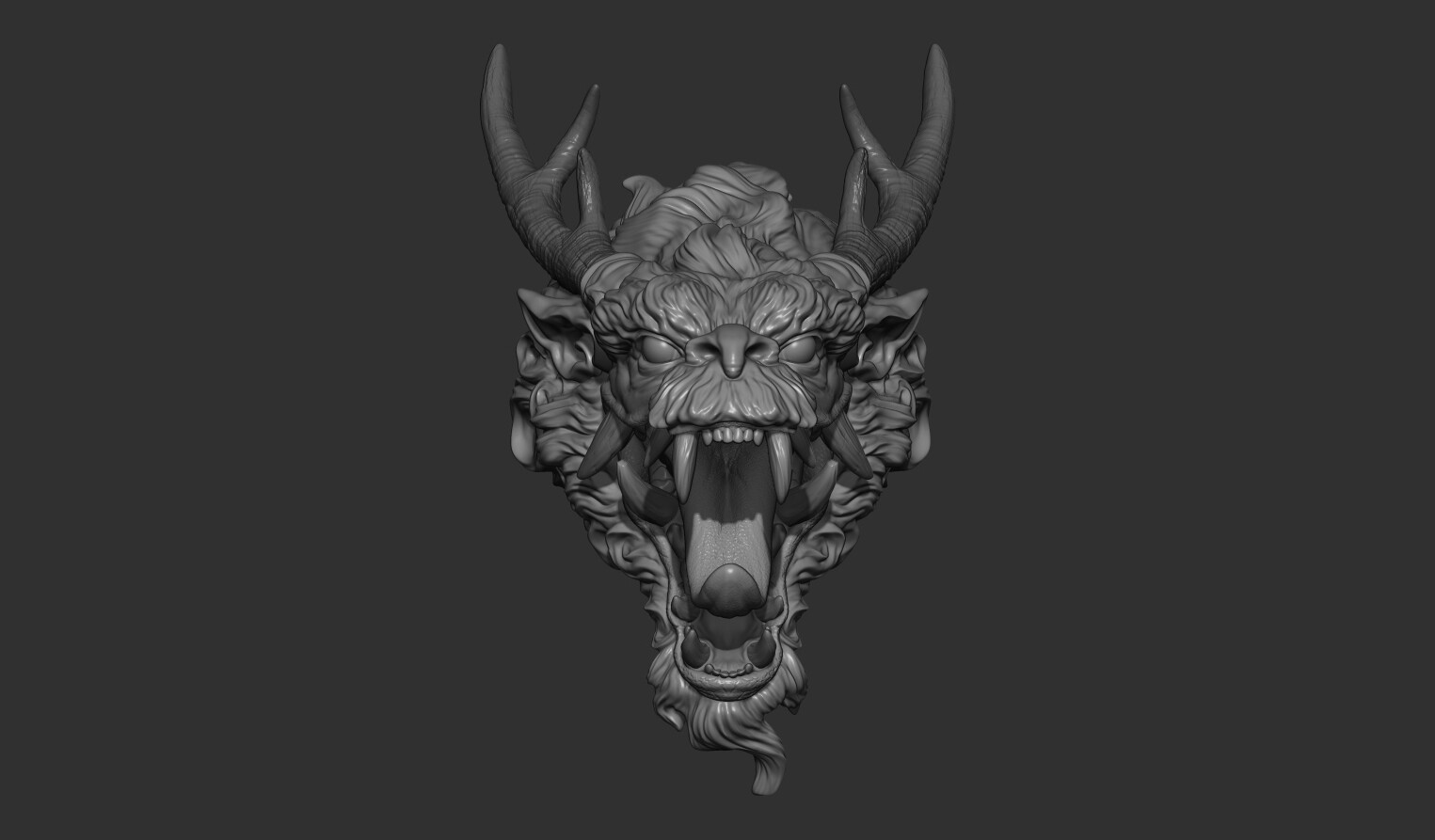 ArtStation - Chinese dragon grin | Resources