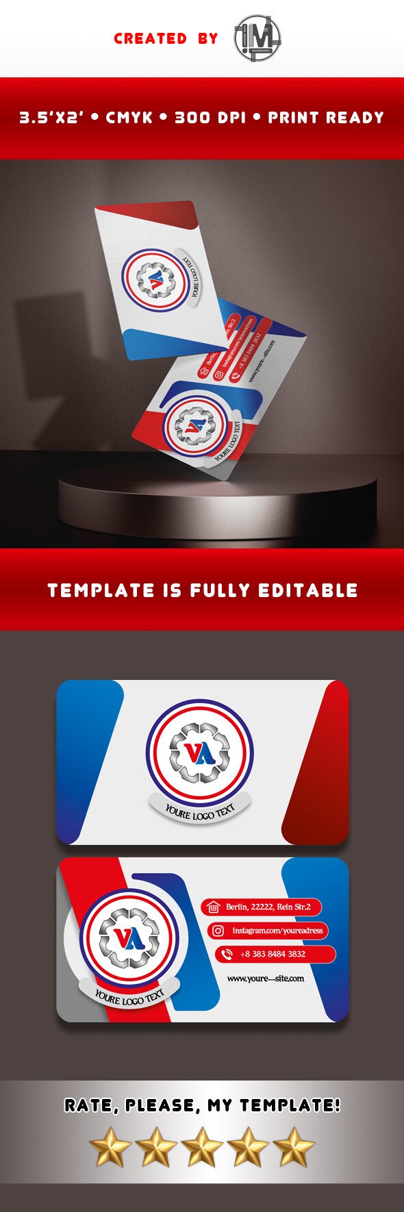 ArtStation - Elegant Techno Business Card I | Artworks