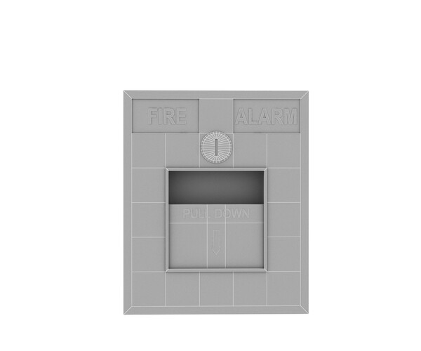 ArtStation - 3D fire alarm model | Game Assets