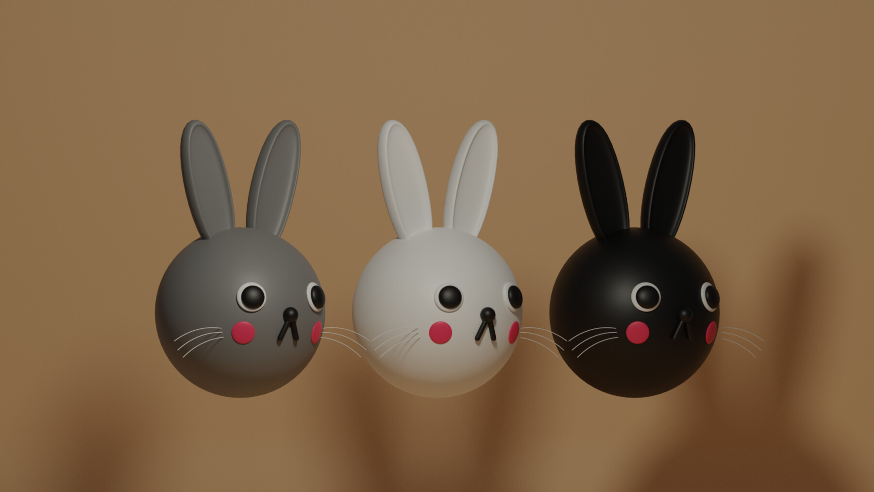 ArtStation - Cartoon Cute Bunny Rabbit Collection 3D Model | Resources