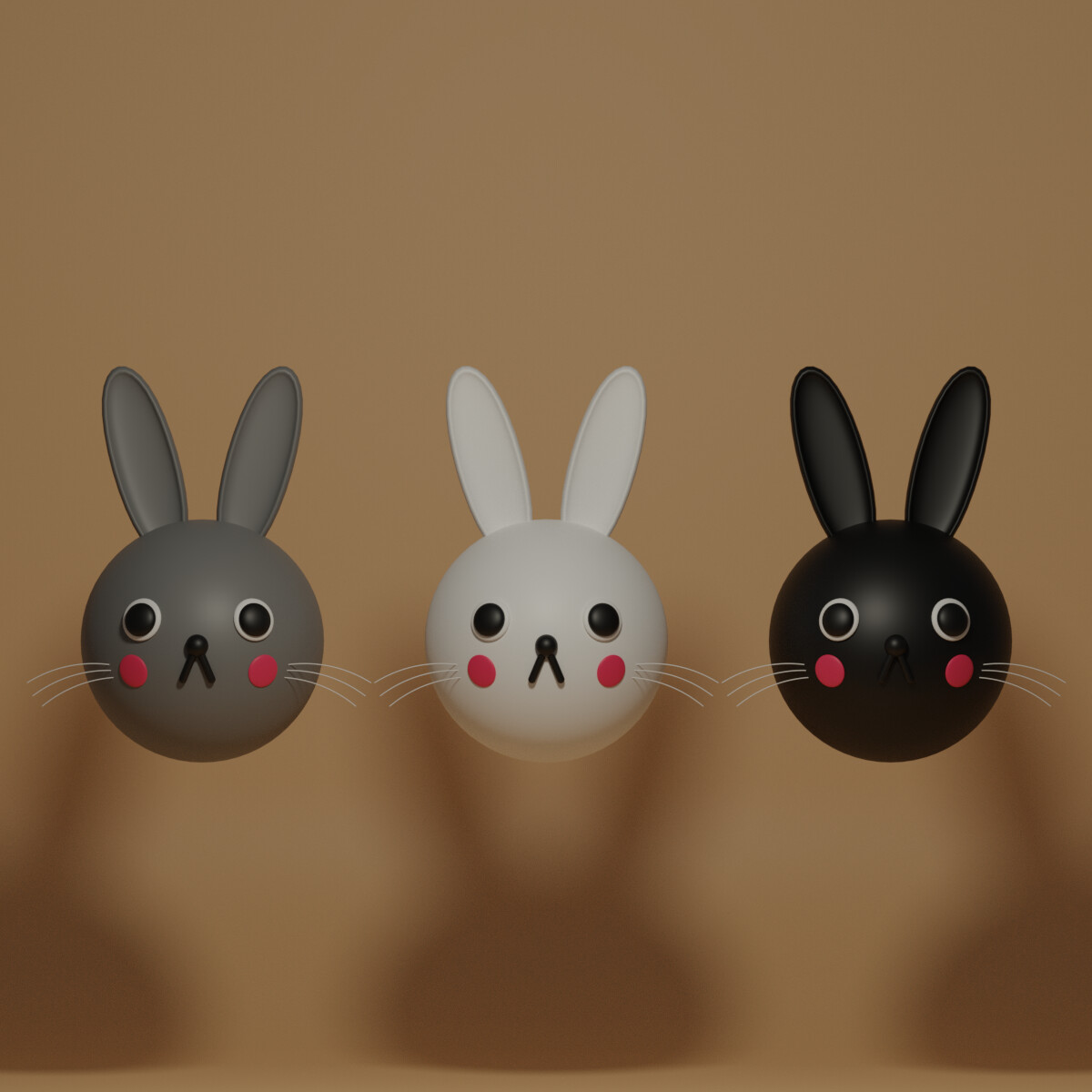 ArtStation - Cartoon Cute Bunny Rabbit Collection 3D Model | Resources