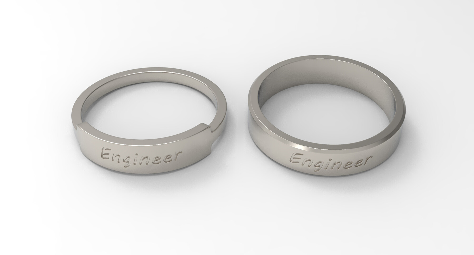 ArtStation - Engineer Couple Ring Platinum | Resources