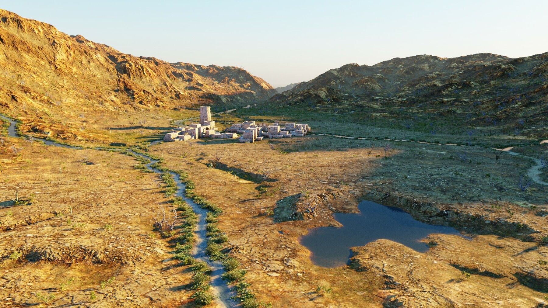 ArtStation - Hidden village | Game Assets