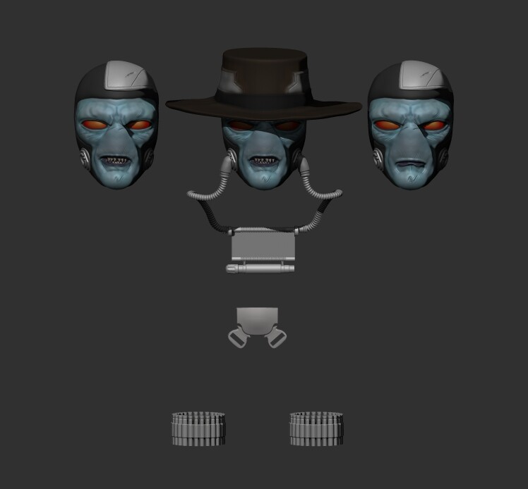 ArtStation - Cad Bane printable kit 1/12 scale. READ NOTES FOR SCALING ...