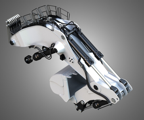 ArtStation - Hydraulic Excavator Arm and Bucket - Liebherr - R9250 ...