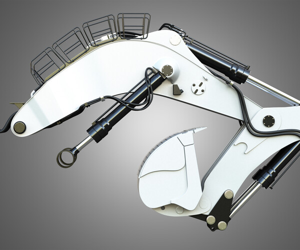 ArtStation - Hydraulic Excavator Arm and Bucket - Liebherr - R9250 ...