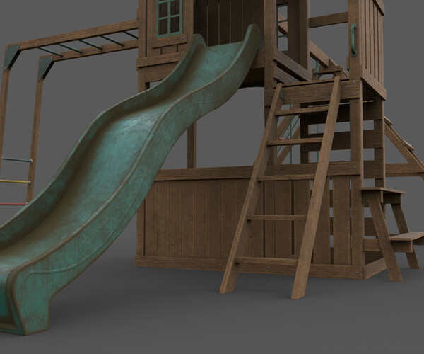 ArtStation - PBR Playground Jungle Gym 10 | Game Assets