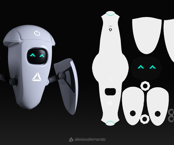 ArtStation - Bi-Bot V1 | Game Assets